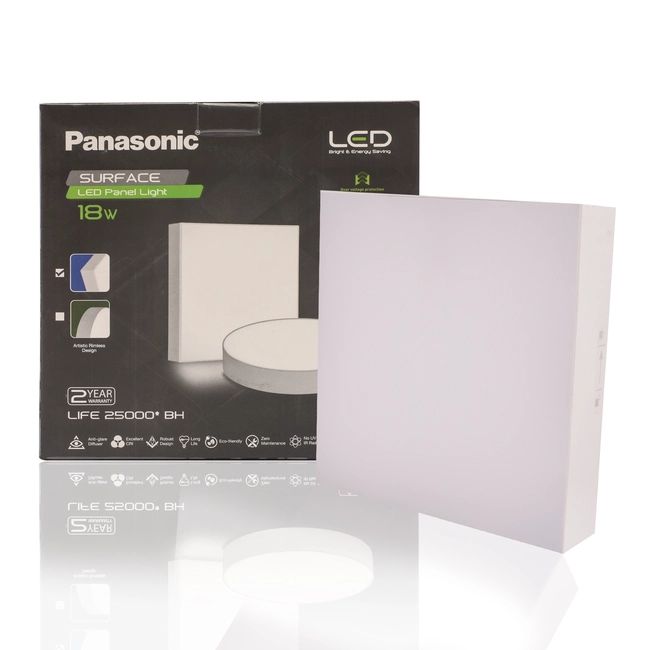 Buy Panasonic Led rimless surface panel light square refresh 18w Online ...